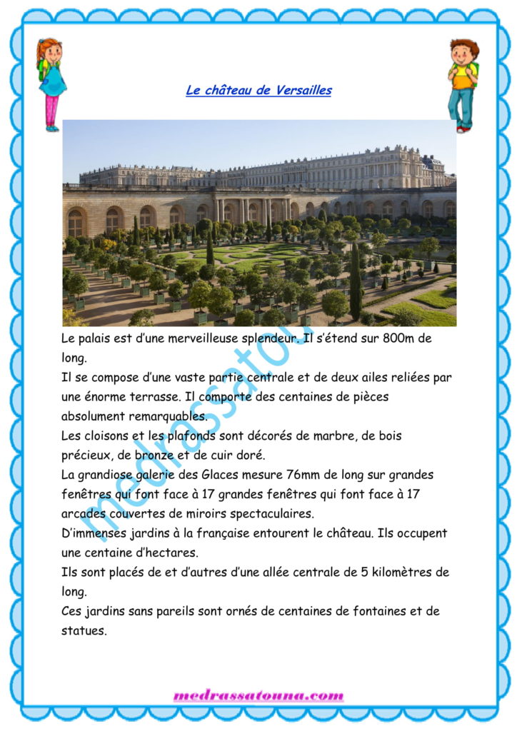 Production écrite 6ème année Modules 7 et 8 - مدرستنا