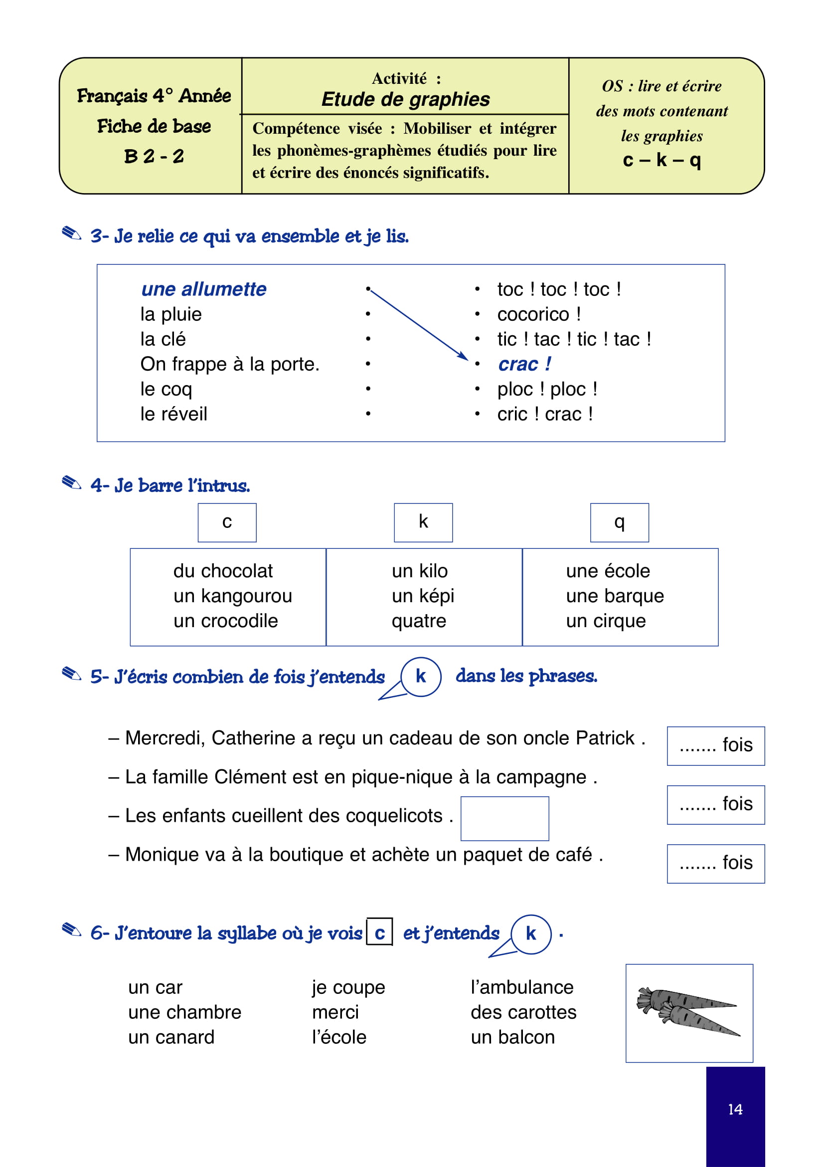 Fichier Classe 4ème Français - مدرستنا