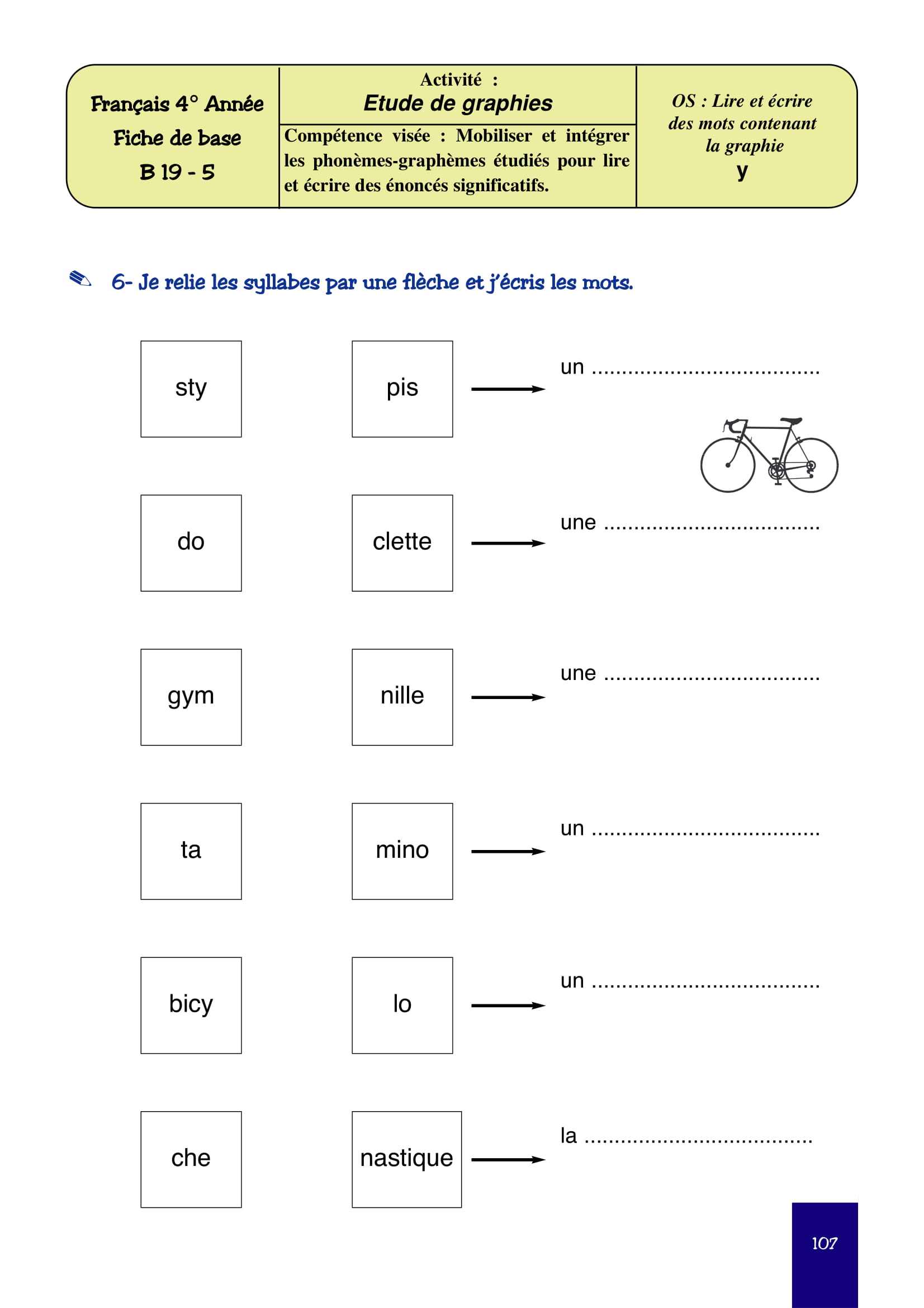 Fichier Classe 4ème Français - مدرستنا