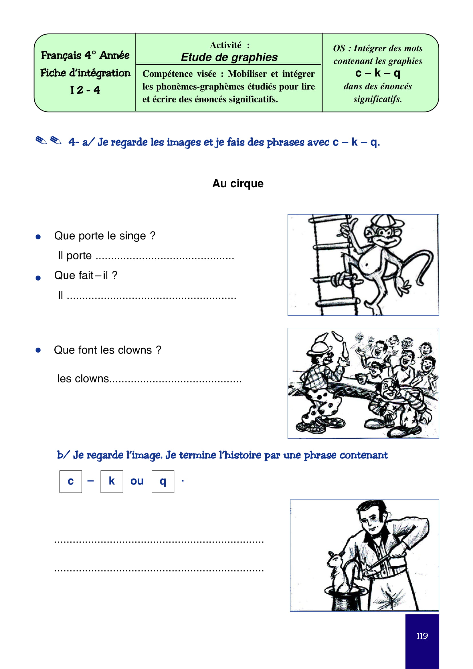 Fichier Classe 4ème Français - مدرستنا