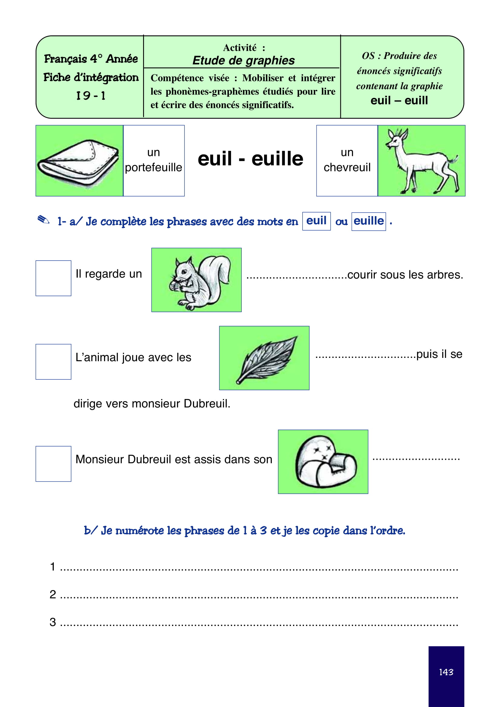 Fichier Classe 4ème Français - مدرستنا