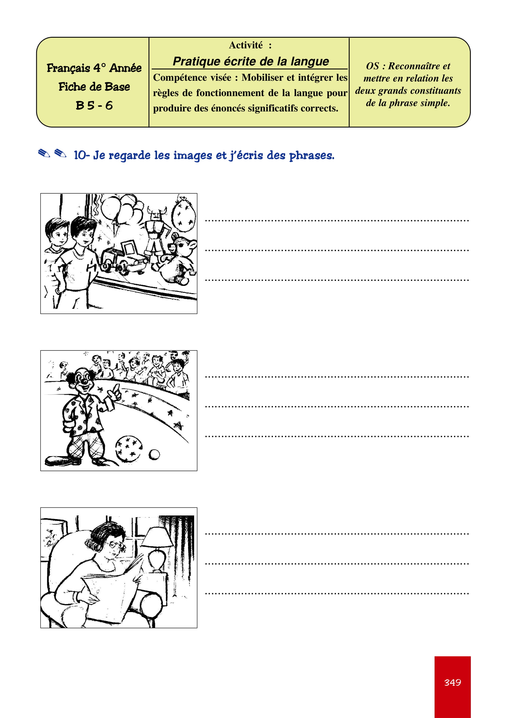 Fichier Classe 4ème Français - مدرستنا