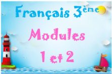 Français 3ème année modules 1 et 2 - مدرستنا